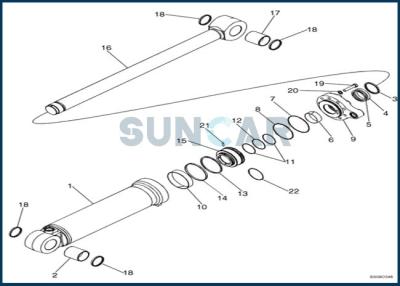 China 87399338 Bucket Cylinder Seal Repair Kit fits CNH Loader 921E for sale