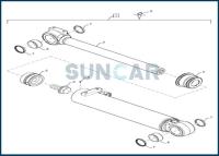 China 87434291 Tilt Cylinder Seal Repair Kits for Loader CNH 521D 521G for sale