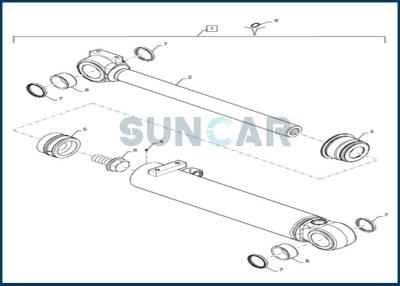 China 87434291 Tilt Cylinder Seal Repair Kits for Loader CNH 521D 521G for sale