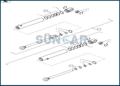 China 84572474 Steering Cylinder Seal Kit fits CNH 921G 1021G 1121G for sale