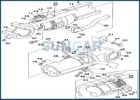 China LZ00447 Bucket Cylinder Seal Kit fits CNH CX210LR CX210N CX240 for sale