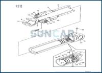 China LZ00442 Boom Cylinder Service Kit fits Excavators CNH CX225SR CX240 for sale