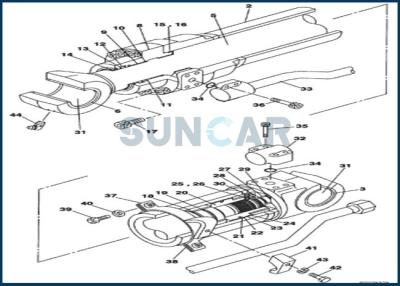 China LZ008960 Arm Cylinder Service Kit for CNH Excavators CX225SR for sale