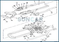 China LZ00646 Arm Cylinder Seal Repair Kit fits CNH Excavator CX240LR for sale