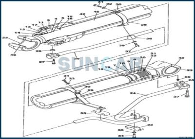 China LZ008290 Boom Cylinder Seal Repair Kit fits CNH CX460 CX470B CX470C for sale