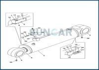 China LZ00463 Self-detaching Counterweight Cylinder Seal Kit fits CX800 CX800B for sale