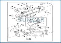 China LZ006980 Dipper Cylinder Seal Kit for CNH Excavators CX700 CX700B for sale