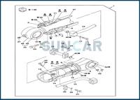 China LZ006960 Bucket Cylinder Seal Kit fits CNH Excavators CX700 CX700B for sale