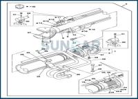 China LZ008130 Boom Cylinder Service Kit for Excavator CNH CX240B CX240BLR for sale