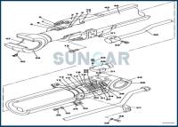 China LZ008050 Arm/dipper Cylinder Seal Kit for CNH CX210CLR CX240B CX250C for sale