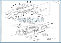 China LZ007550 Bucket Cylinder Service Kit Fits CNH Excavators CX700B for sale