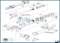 China LZ010940 Bucket Cylinder Seal Kit Fits CNH CX210CNLC CX210DLC for sale