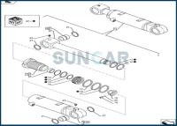 China LZ012050 Blade Lifting Cylinder Seal Repair Kit For CNH CX75CSR CX80C for sale