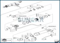 China LZ013760 Boom Cylinder Seal Kit For Excavators CNH CX490DRTC CX500DRTC for sale
