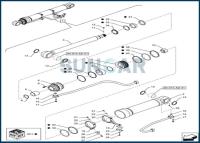 China LZ014870 Boom Cylinder Seal Repair Kit For CNH Excavators CX750DRTC for sale