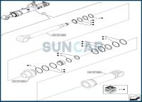 China LZ014960 Arm Cylinder Seal Repair Kit For CNH Excavators CX750DRTC for sale
