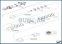 China LZ014900 Bucket Cylinder Seals Rebulit Kit Fits CNH CX750DRTC for sale