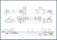 China PW01V00048R300 Arm Dozer Blade Cylinder Seal Repair Kit Fits CNH CX31 CX36 CX36B for sale