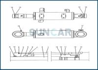 China YJ01V00009R300 Dozer Blade Cylinder Seal Kit For Excavator CNH CX47 for sale