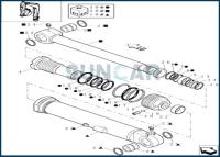 China 72275470 Excavator Boom Cylinder Seal Repair Kit For CNH CX16B for sale