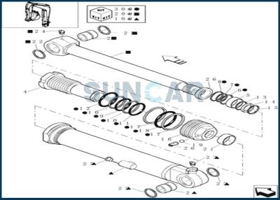 China 72275470 Excavator Boom Cylinder Seal Repair Kit For CNH CX16B for sale
