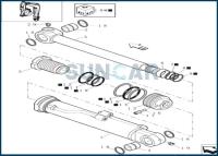 China 72275473 Excavator Bucket Cylinder Seal Repair Kit Fits CNH CX16B for sale