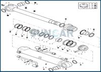 China 72282756 Boom Arm Cylinder Seal Repair Kit For CNH CX20B CX22B for sale