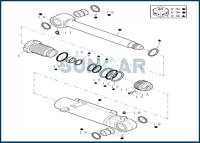 China 72280268 Arm/Dozer/Blade/Swing Cylinder Seal Kit for CNH CX20B CX22B CX31B for sale