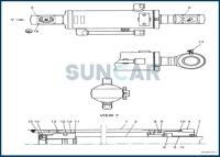China PV01V00047R300 Dozer Blade Cylinder Seal Kit for Excavator CNH CX27B for sale