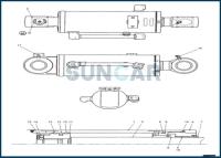 China 72280260 Dozer Cylinder Service Kit fits CNH Excavators CX31B for sale