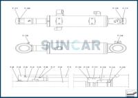 China PY01V00036R300 Dozer Cylinder Seal Repair Kit for CNH CX50B CX55BMSR CX55B for sale