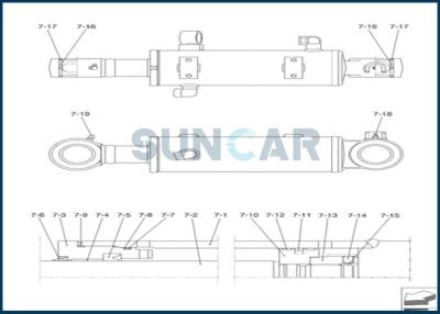 China PY01V00036R300 Dozer Cylinder Seal Repair Kit for CNH CX50B CX55BMSR CX55B for sale