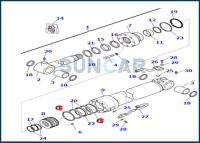 China 707-44-85911 7074485911 Steer Seal Ring For Bucket Cylinder PC75R-2 PW75R-2 for sale