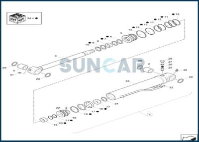 China XKCD-02688 XKCD02688 Dipper Cylinder Seal Repair Kit fits CNH CX26C for sale