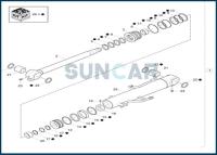 China XKCC-01437 XKCC01437 Boom Cylinder Seal Repair Kit fits CNH CX33C CX37C for sale