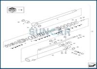 China XKCD-03072 XKCD03072 Dipper Cylinder Seal Repair Kit fits CNH CX57C for sale