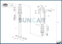 China XKCD-03080 XKCD03080 Bucket Cylinder Seal Repair Kit for CNH CX57C for sale