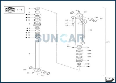 China XKCD-03080 XKCD03080 Bucket Cylinder Seal Repair Kit for CNH CX57C for sale