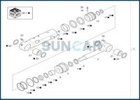 China XKCC-00040 XKCC00040 Dozer Blade Cylinder Seal Kit for CNH CX57C CX60C for sale