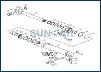 China 31Y2-03400 31Y203400 Bucket Cylinder Seal Kit Fits Wheel Loader 1221E for sale