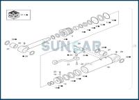 China XKCC-00327 XKCC00327 Dozer Blade Cylinder Seal Kit for CNH CX57C CX60C for sale