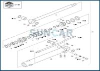 China XKCC-00973 XKCC00973 Dipper Cylinder Seal Repair Kit for CNH CX60C for sale