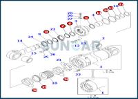 China 707-99-96223 7079996223 Dump Cylinder Seal Repair Kit for WA1200-3 for sale