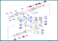 China 707-98-36230 7079836230 Blade Lift Cylinder Seal Kit for GD825A-2 GD825A-2EO for sale