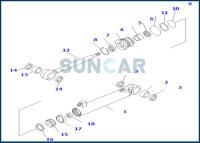 China 707-98-11230 7079811230 Boom Cylinder Seal Kit for KOMATSU PC08UU-1 for sale