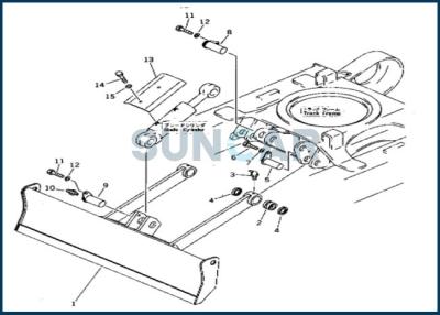 China 707-98-11210 7079811210 Blade Cylinder Seal Repair Kit for KOMATSU PC05-7 for sale