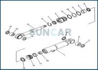 China 707-00-50691 7070050691 Swing Cylinder Seal Repair Kit fits PC05-6 PC07-1 for sale