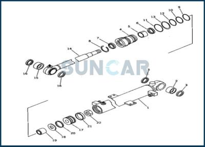 China Boom Cylinder Seal Repair Kit for 707-00-50660 7070050660 KOMATSU PC05-6 for sale