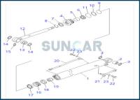 China 707-98-26580 7079826580 Arm/bucket Cylinder Seal Kit for PC60-7 PC60-7E for sale