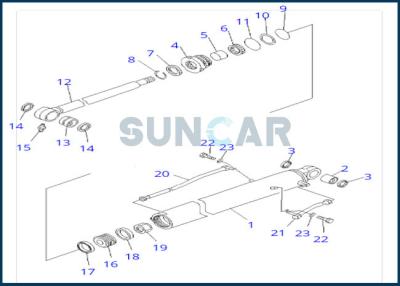 China 707-98-26580 7079826580 Arm/bucket Cylinder Seal Kit for PC60-7 PC60-7E for sale